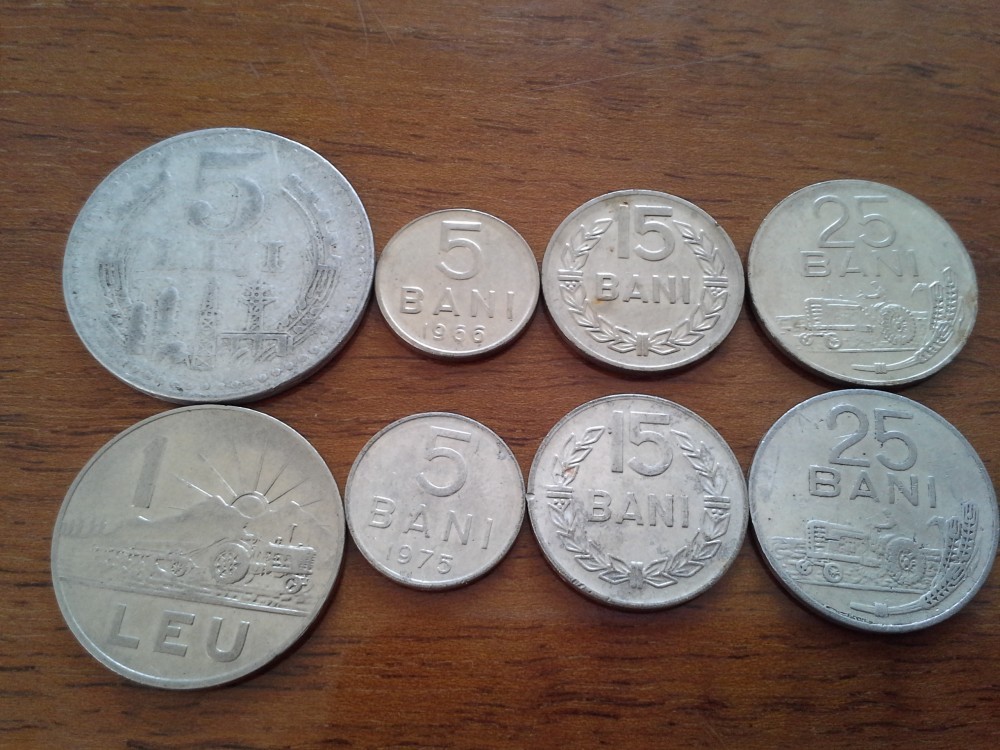 Lot 8 monede comuniste RSR | arhiva Okazii.ro