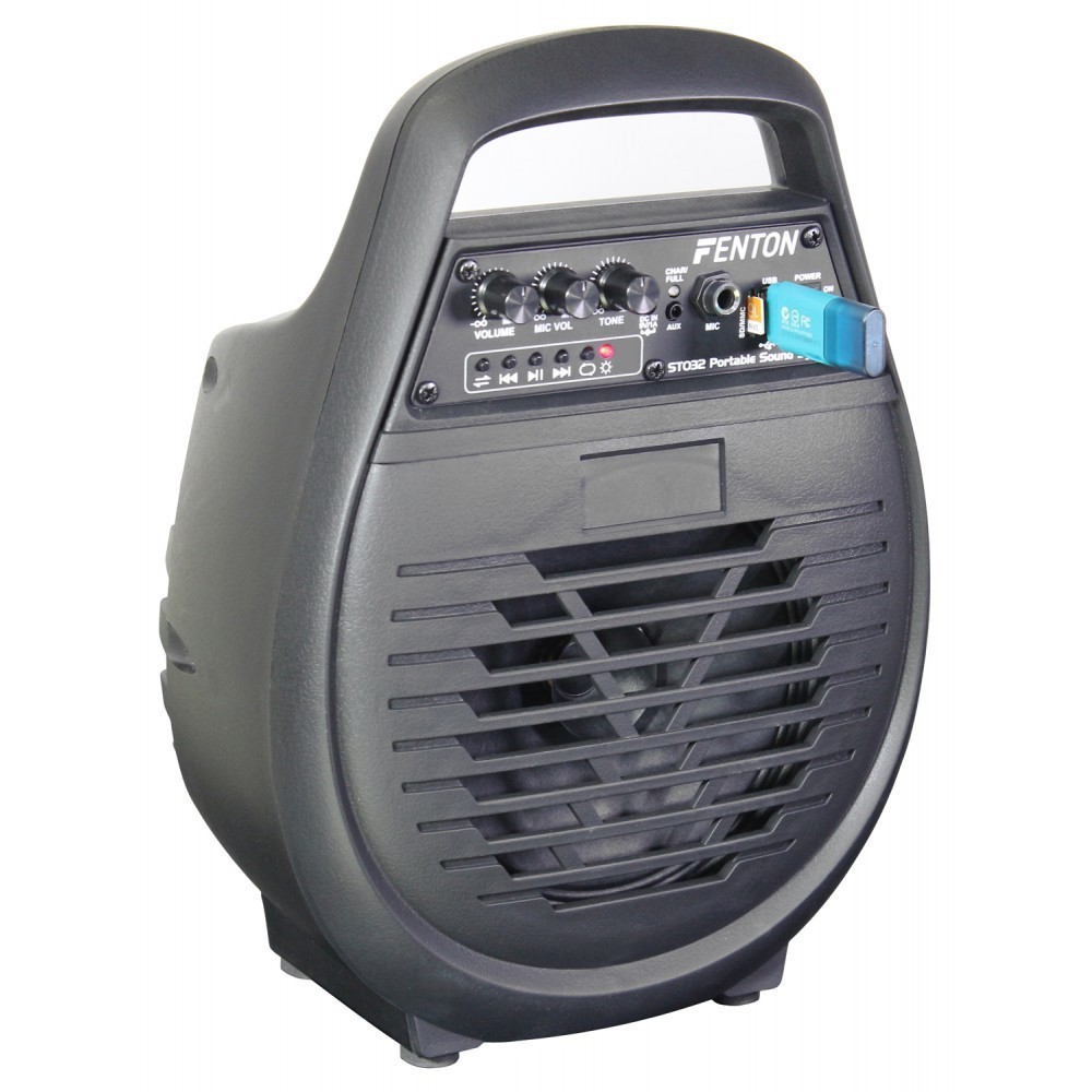 Boxa Portabila Activa cu Microfon si BlueTooth 50W RMS BT/USB/SD Fenton ...