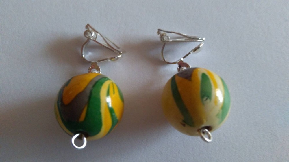 Cercei clipsuri colorate | arhiva Okazii.ro