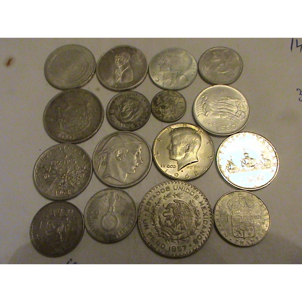 Colectie monede de argint diferite tari 180 grame | arhiva Okazii.ro