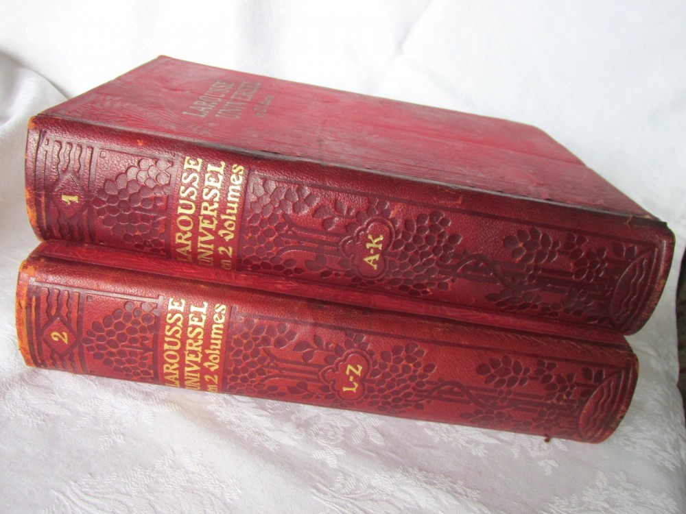 "LAROUSSE UNIVERSEL EN 2 VOLUMES", Vol. I+II, Claude Auge, 1923 ...