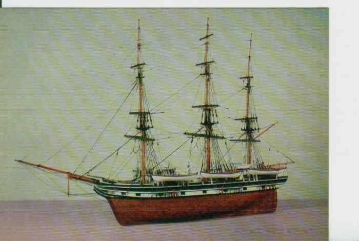 TRANSPORT NAVAL MARITIM MACHETA CORABIE CU PANZE, Circulata, Fotografie ...