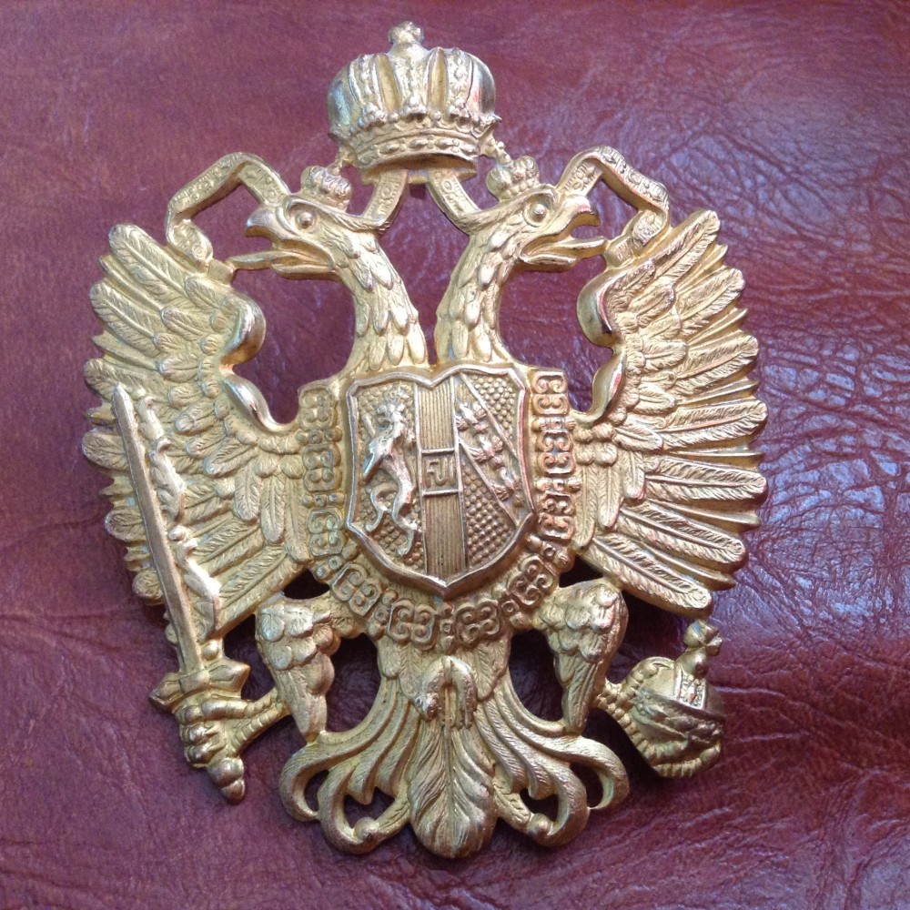 Insigna Cuc - Emblema / stema Austria vulturul cu doua capete - rara ...