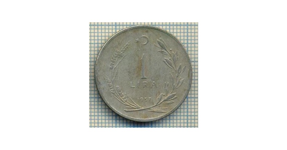 10250 MONEDA - TURCIA - 1 LIRA -anul 1957 -starea care se vede, Africa ...