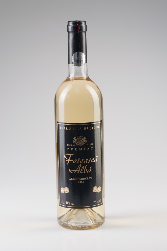 Husi Premiat Feteasca Alba vin alb demidulce 750ml | arhiva Okazii.ro