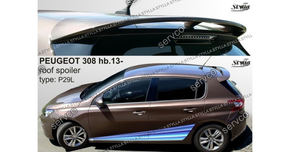 Eleron spoiler tuning Peugeot 308 Facelift T9 Sport Gti Vti 2013-2018 ...