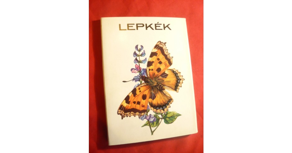 Set 12 ilustrate vechi - Fluturi - Ungaria- in carnet, Necirculata ...