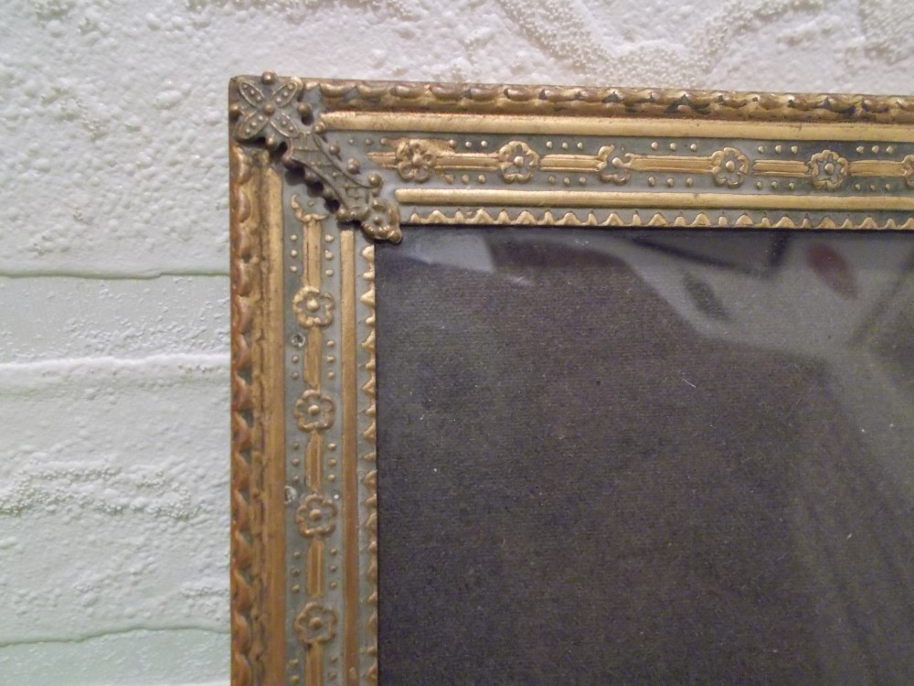 Veche RAMA Jyden din ALAMA pentru fotografii 24 x 18 cm , sticla ...