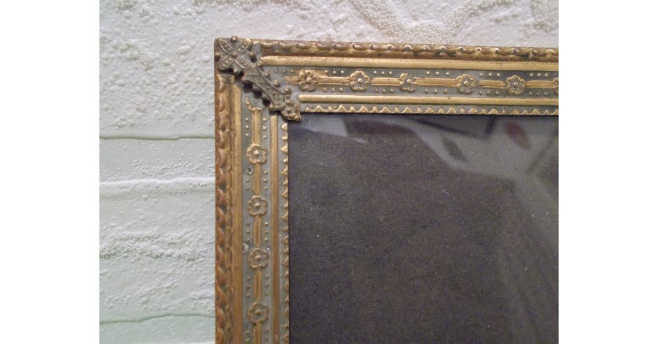 Veche RAMA Jyden din ALAMA pentru fotografii 24 x 18 cm , sticla ...