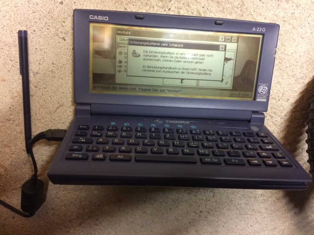 agenda cu sistem de operare WIN CE - CASIO A-23G | arhiva Okazii.ro