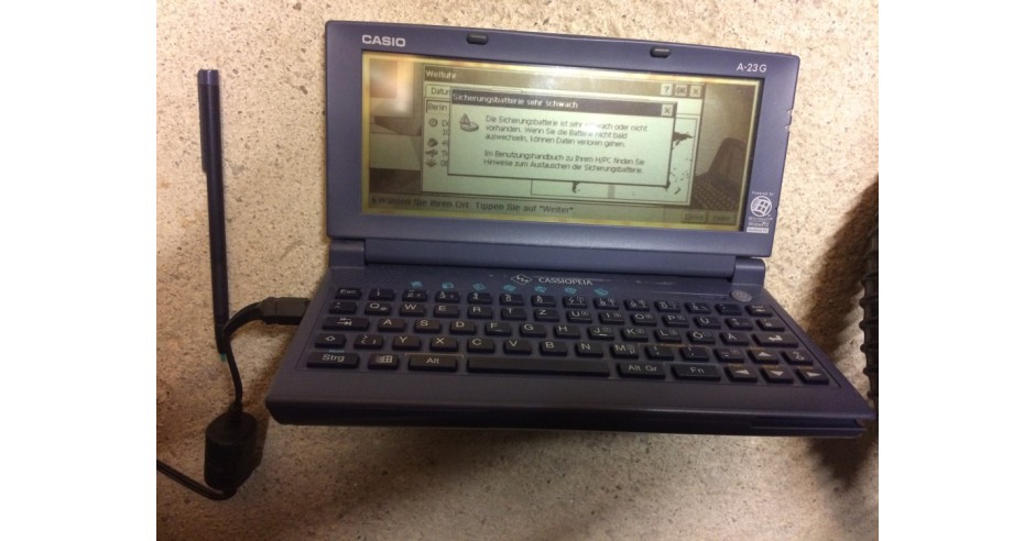 agenda cu sistem de operare WIN CE - CASIO A-23G | arhiva Okazii.ro