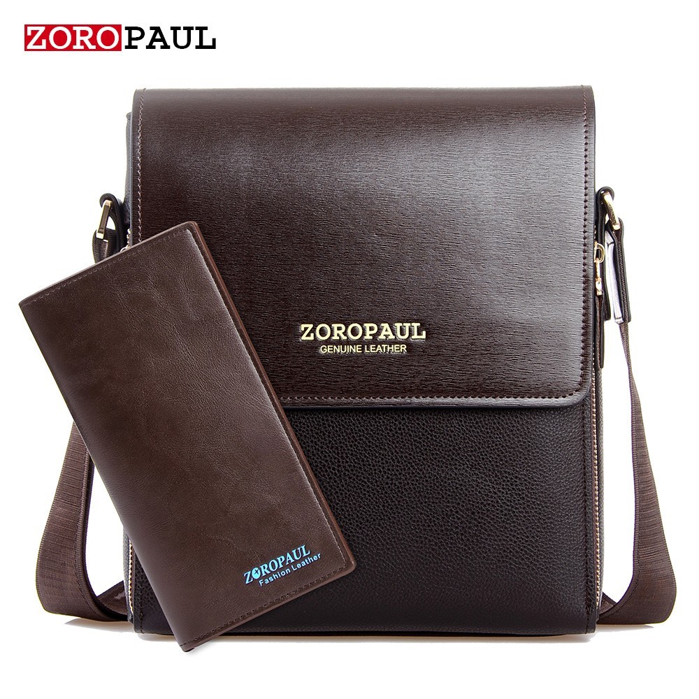 Geanta ZORO PAUL - de umar din piele PU 26X24X6 cm + portofel | arhiva ...