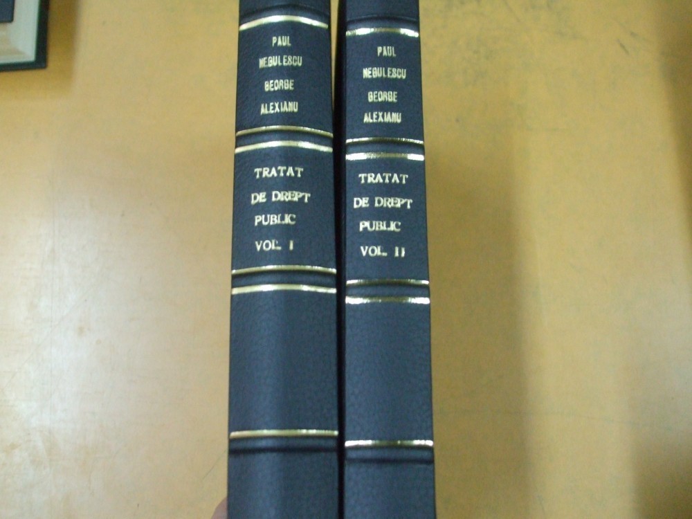 Paul Negulescu Tratat de drept administrativ 2 volume Bucuresti 1925 ...