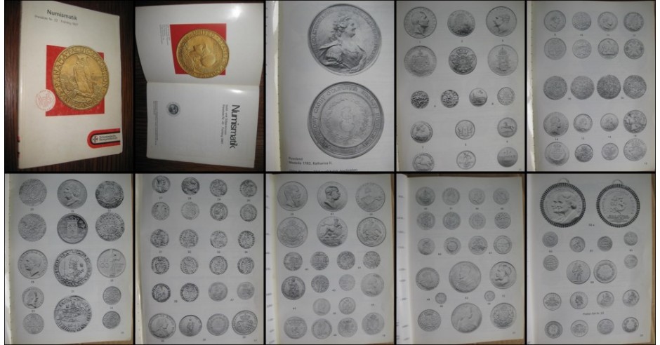 Catalog Banca N. Elvetia-Numismatik nr.22 Primavara 1987. Monede aur si ...