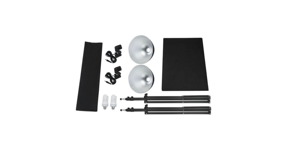 Lumini studio cu reflector ?i trepied 45W | arhiva Okazii.ro