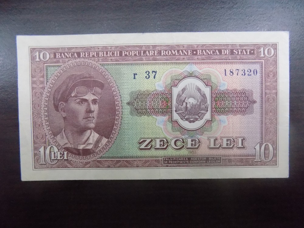 Bancnota Romania 10 lei 1952 | arhiva Okazii.ro