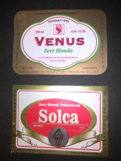 Etichete bere VENUS si SOLCA | arhiva Okazii.ro