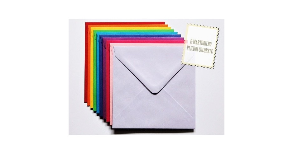 Plicuri Colorate ROGVAIV 130 x 130 mm EM130S3 | arhiva Okazii.ro