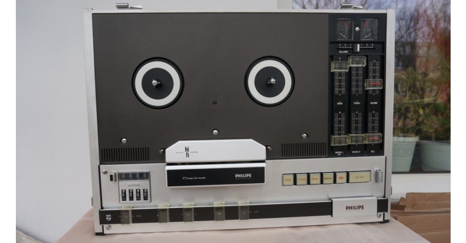 Magnetofon vintage Philips N4418 3 capete 3 motoare | arhiva Okazii.ro