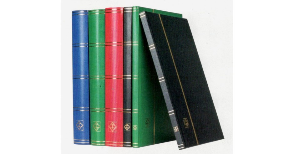 Clasor A4 coperta tare verde,32 foi sau 64 pagini negre si banda PVC ...