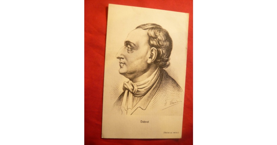 Ilustrata Personalitati - Diderot , interbelica ,Franta, Necirculata ...