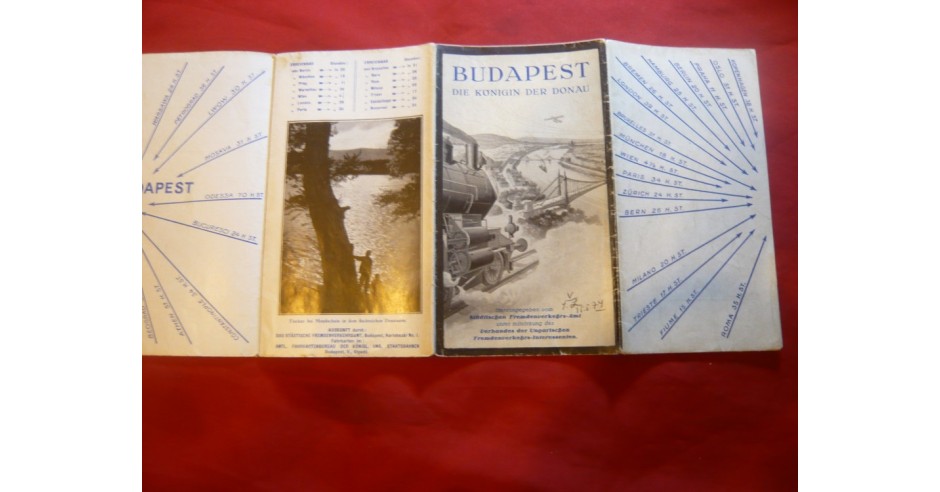 Pliant Turistic Budapesta- Regina Dunarii , interbelic | arhiva Okazii.ro