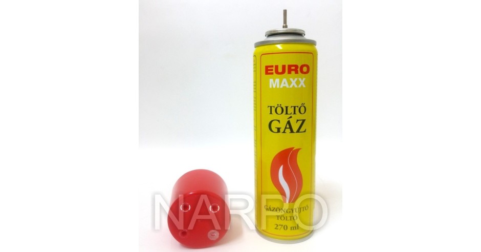 Butelie gaz spray 270ml EURO MAXX 4 adaptoare incarcat brichete, letcon ...