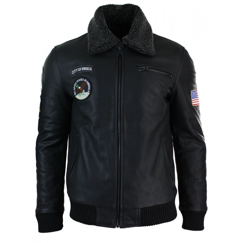 Geaca Piele 100% Aviator Pilot US Air Force,import SUA, 10 zile ...