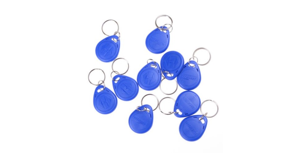 Set 10 Taguri RFID 125kHz EM4305 Copiabile, Cartele Interfon Albastre ...