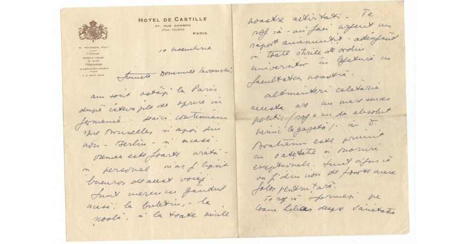 Scrisoare despre vizita lui Gheorghe Bratianu in Franta | arhiva Okazii.ro Scrisoare despre vizita lui Gheorghe Bratianu in Franta | arhiva Okazii.ro