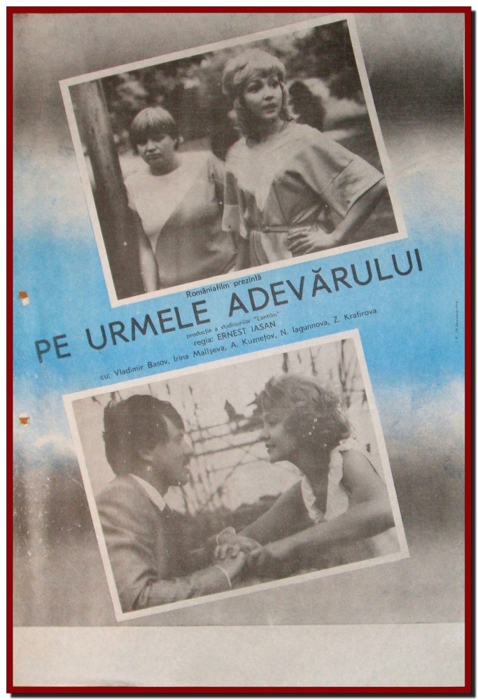 Pe urmele adevarului - Afis Romaniafilm film URSS 1985 afise cinema ...