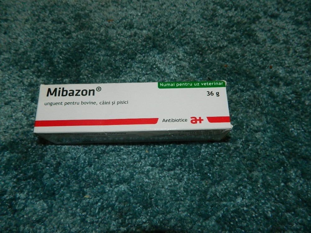 Mibazon, unguent pentru bovine, caini si pisici, desigilat. Pt uz ...