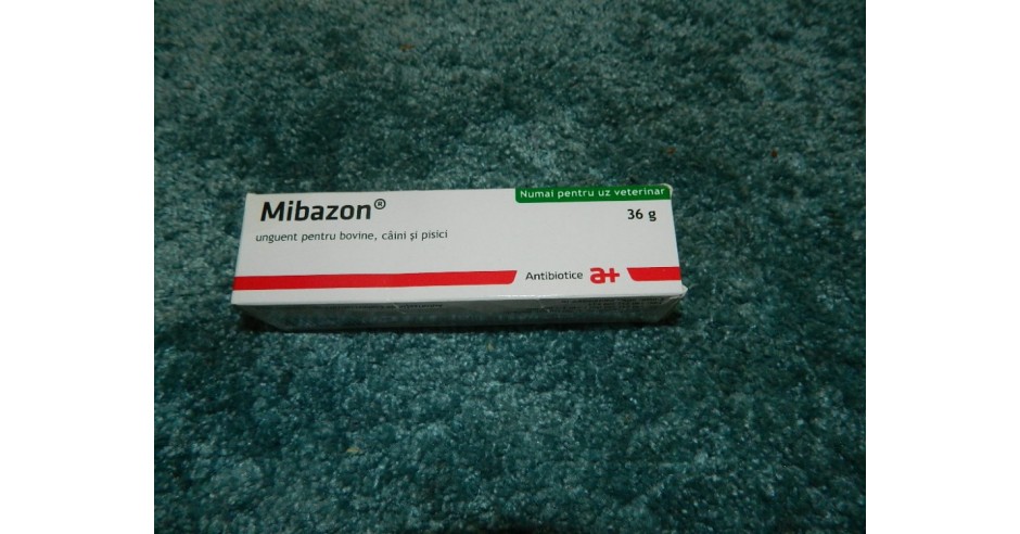 Mibazon, unguent pentru bovine, caini si pisici, desigilat. Pt uz ...