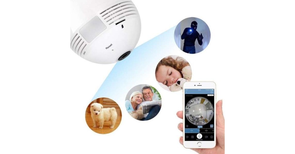 Camera supraveghere video interior V380 VR CAM BEC Panoramic Wireless ...