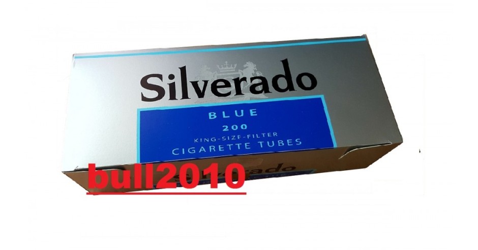 Tuburi SILVERADO ALBASTRU 200 tuburi injectat tutun/tabac, filtre ...