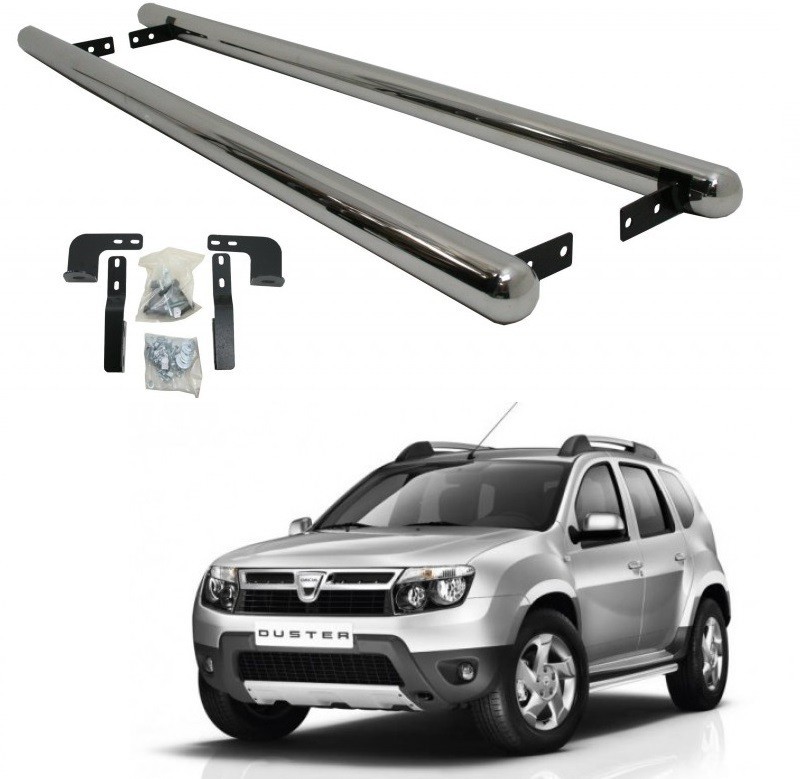 Praguri laterale din inox Dacia Duster 2009-2013 | arhiva Okazii.ro