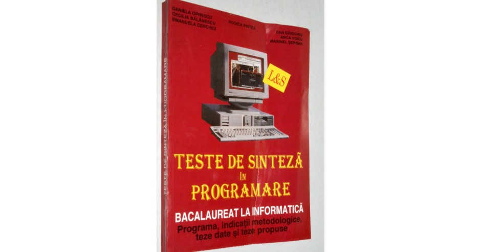 Teste de sinteza in programare - bacalaureat la informatica | arhiva ...