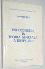 Andrei SIDA - Introducere in teoria generala a dreptului - 2002 | arhiva Okazii.ro