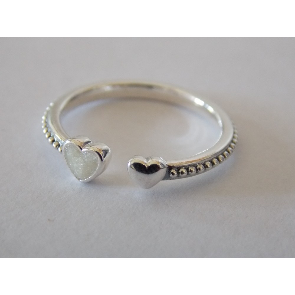 Inel Pandora autentic argint 191045EN Inimi indragostite | arhiva Okazii.ro