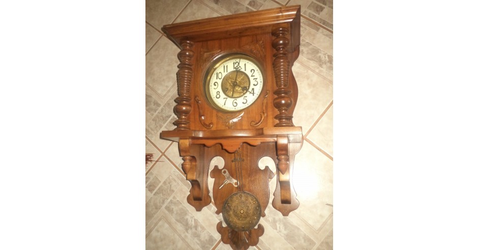 Antica pendula ,ceas de perete din perioada anilor 1900 inceput ...