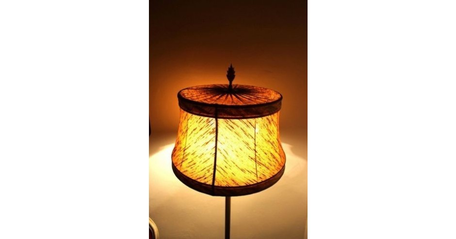 Elegant lampadar veioza de podea in stil francez din bronz masiv ...