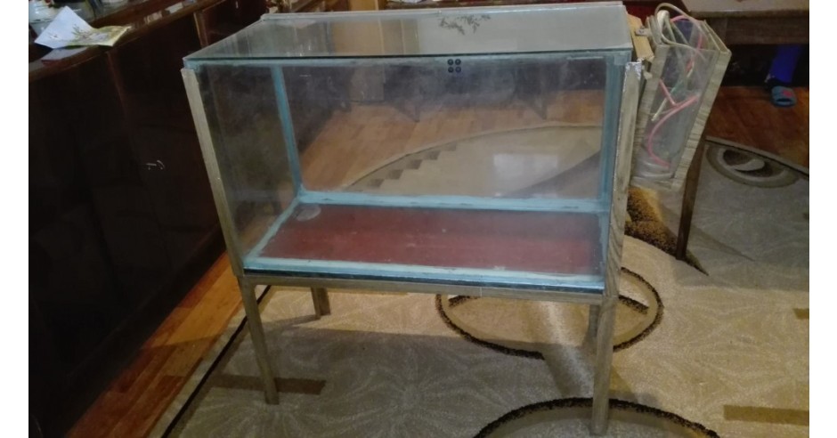 Acvariu 120 l cu stand metalic ?i filtru extern | arhiva Okazii.ro