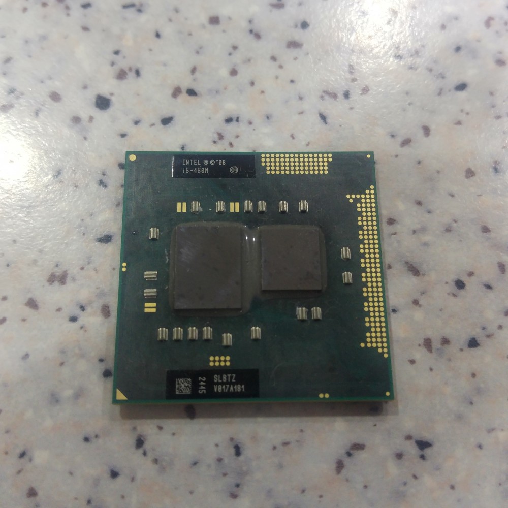 Procesor laptop Intel Core i5-450M SLBTZ 2.4GHz Dual Core socket G1 up ...