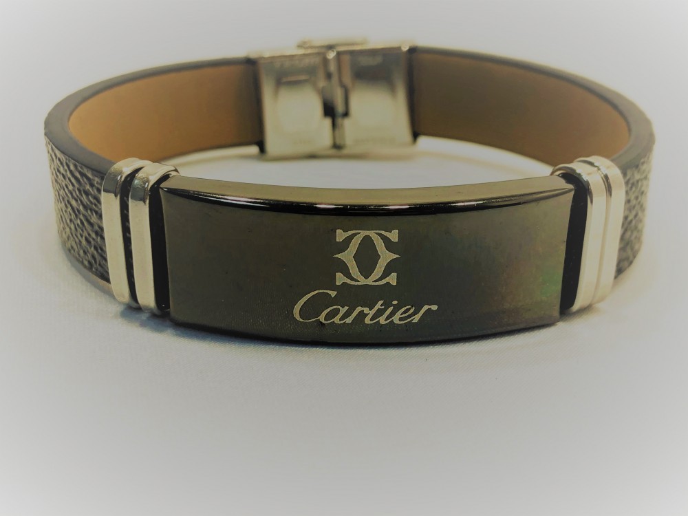 Bratara CARTIER piele crocodil (negru) | arhiva Okazii.ro