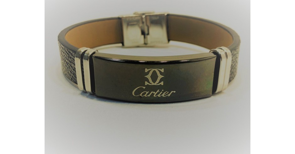 Bratara CARTIER piele crocodil (negru) | arhiva Okazii.ro