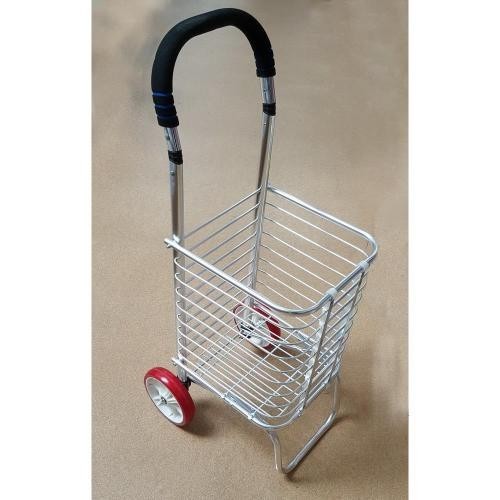 Carut de piata metalic cu 2 roti, pliabil | arhiva Okazii.ro