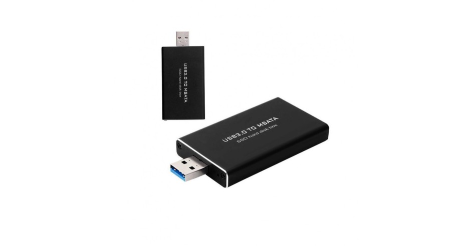 Adaptor SSD mSATA la USB 3.0 - Rack extern cu carcasa gen stick USB ...