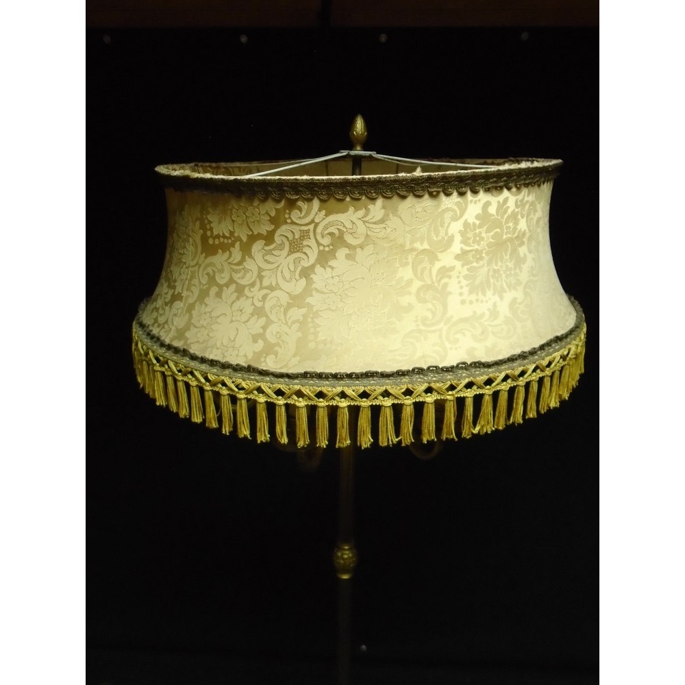 Veioza,lampadar de podea cu talpa din bronz masiv si abajur din ...