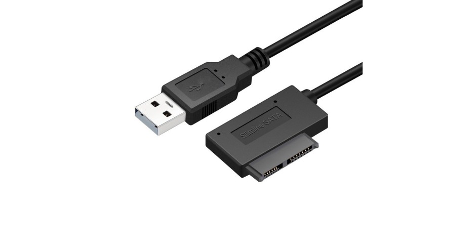 Cablu Adaptor USB 2.0 la SATA 13 pini (7+6) pentru Unitate Optica CD ...