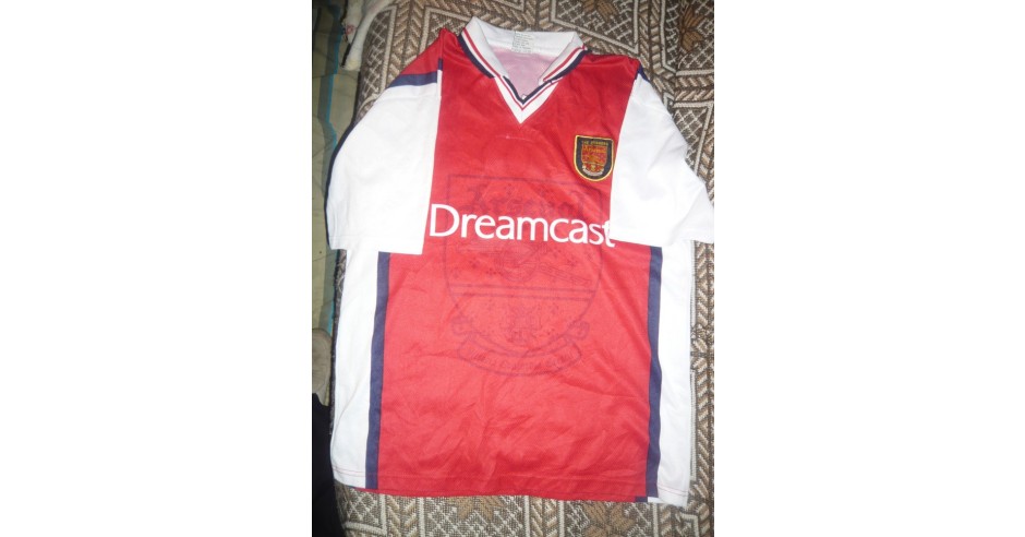 Tricou al Echipei Fotbal Arsenal Londra , Jucator nr 8 L. Jungberg ...